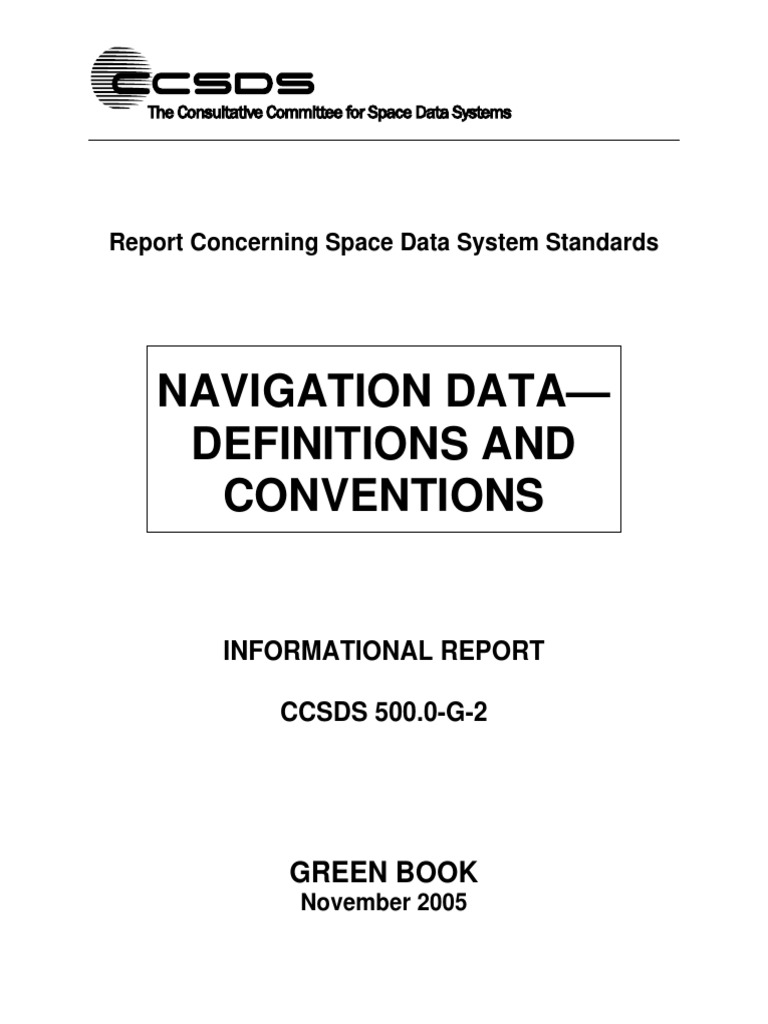 Navigation Data | PDF | Cartesian Coordinate System | Time