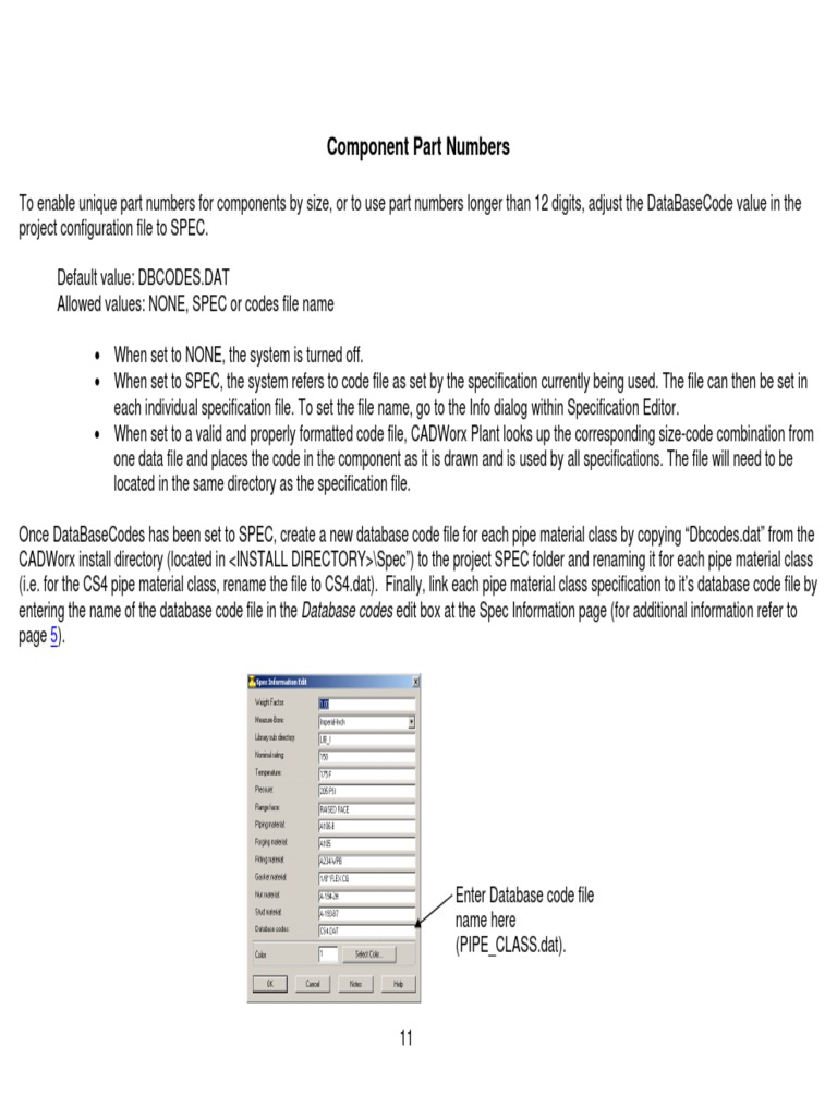Comp Codes CADWORX | PDF | Database Index | Computer File