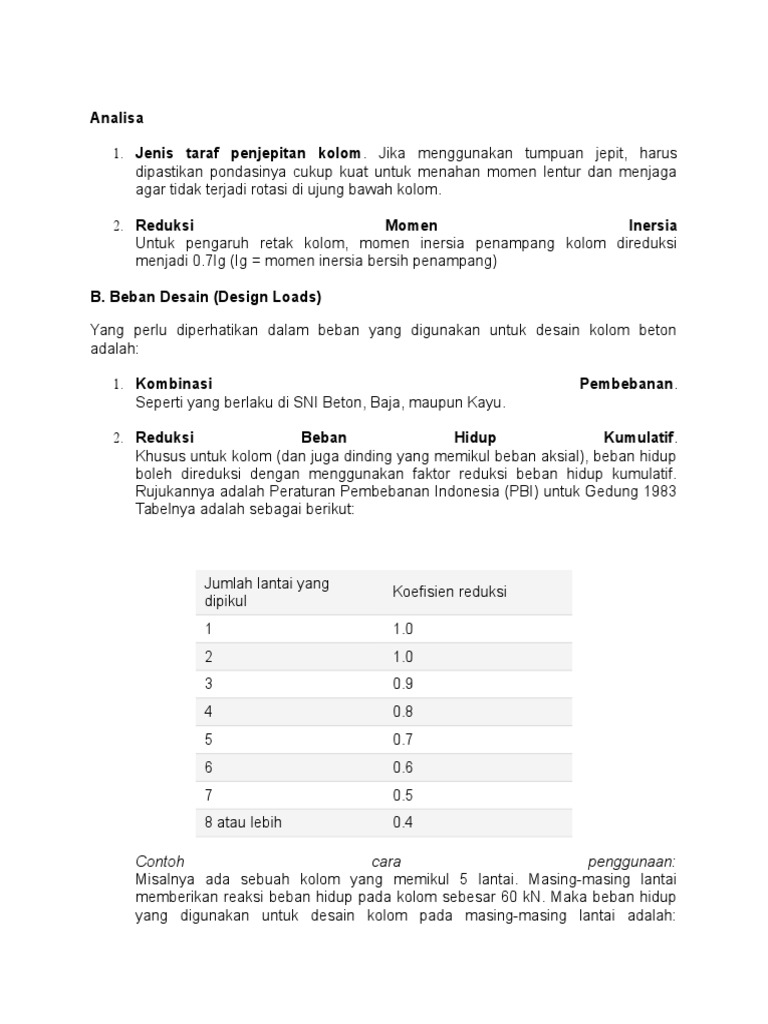 Analisa Begel, Kolom Balok | PDF