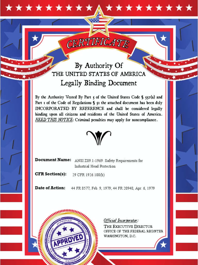 Ansi z89 1 1969 | PDF | Standardization | Helmet