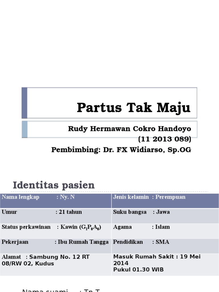 Partus Tak Maju | PDF