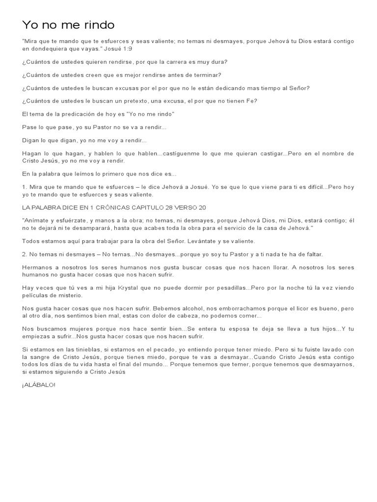 Yo No Me Rindo | PDF | Moisés | Libro del éxodo