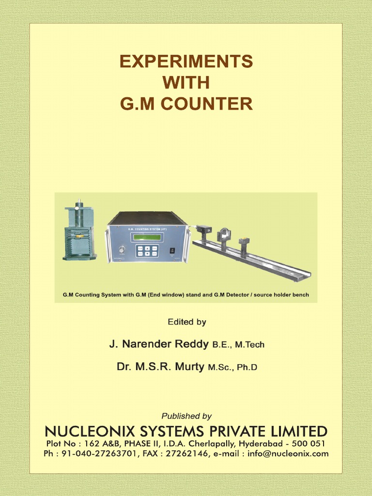 GM Counter Experiment Manual | PDF | Ionizing Radiation | Radioactive Decay