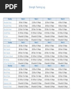 OPP Fitness Log | PDF | Physical Fitness