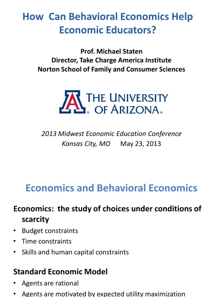 2013 05 23 How Behavioral Econ Helps Econ Educators | PDF | Retirement ...