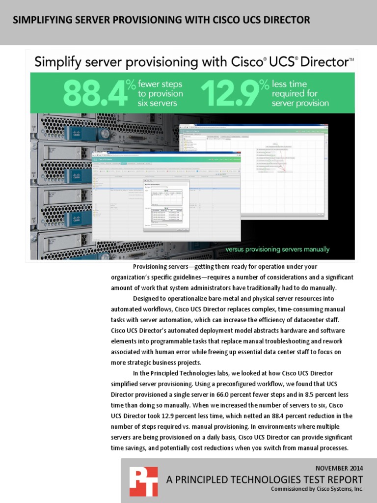 Simplifying Server Provisioning With Cisco UCS Director | PDF | Provisioning | Cpu Cache