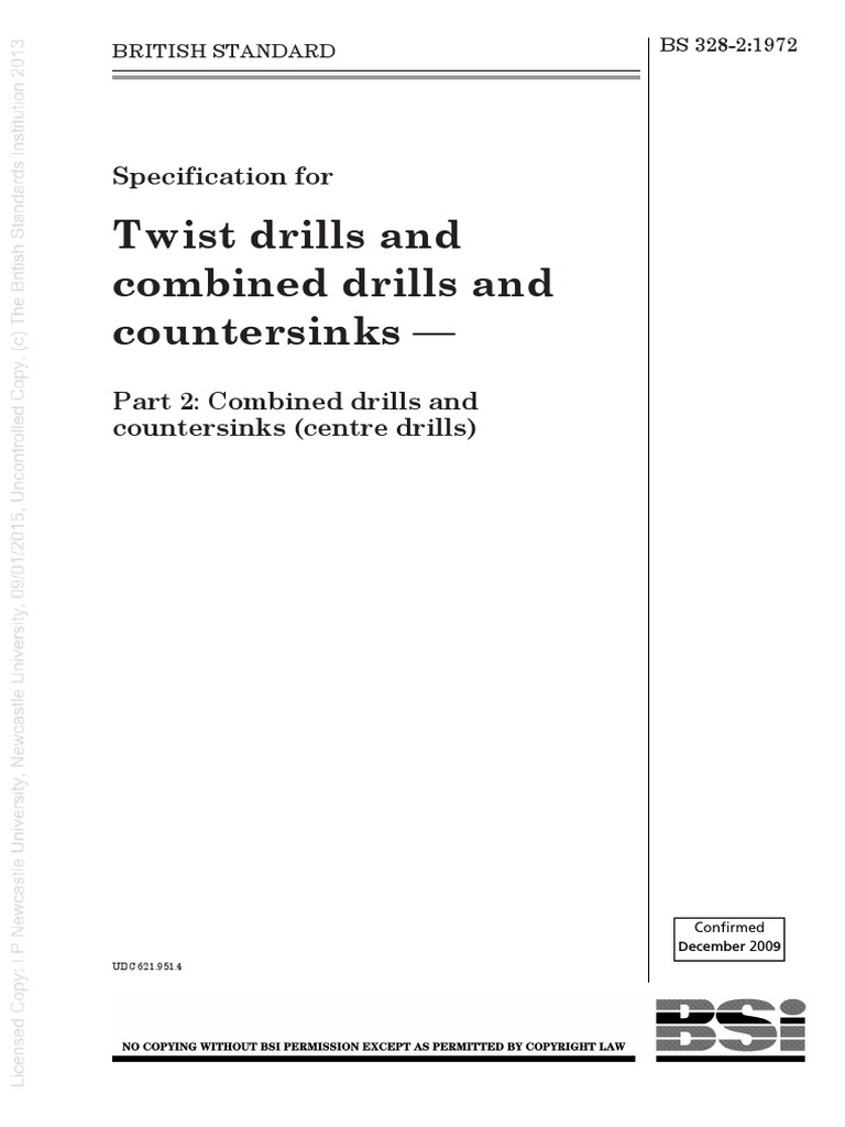 BS 328-2-2-1972 | PDF | Engineering | International Organization For ...