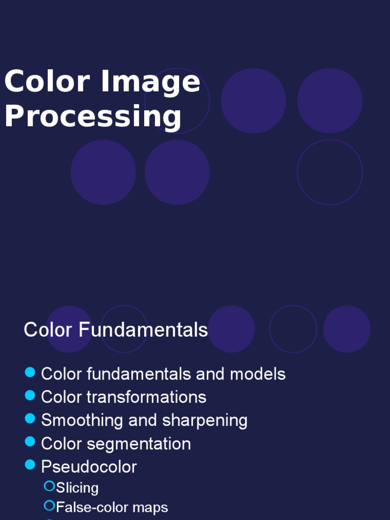 10Color Image Processing ppt Rgb Color Model Vision