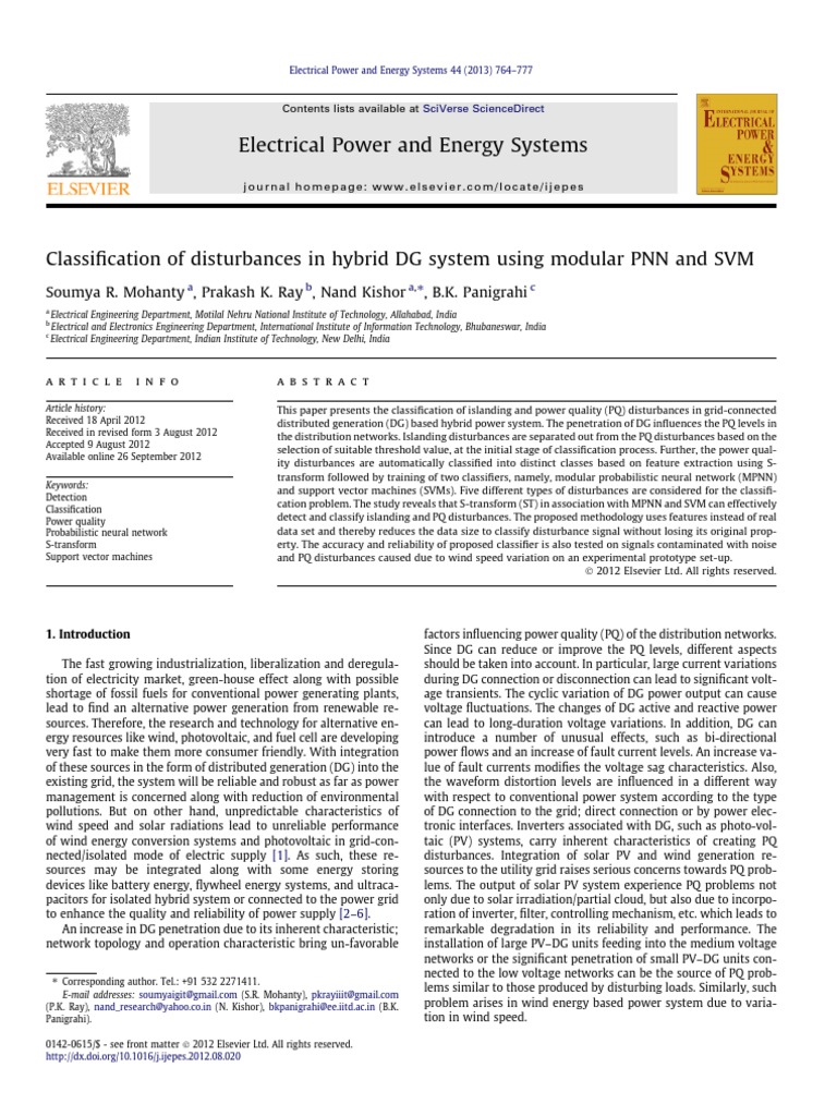 Classification of Disturbances in Hybrid Power System Using Modular PNN ...