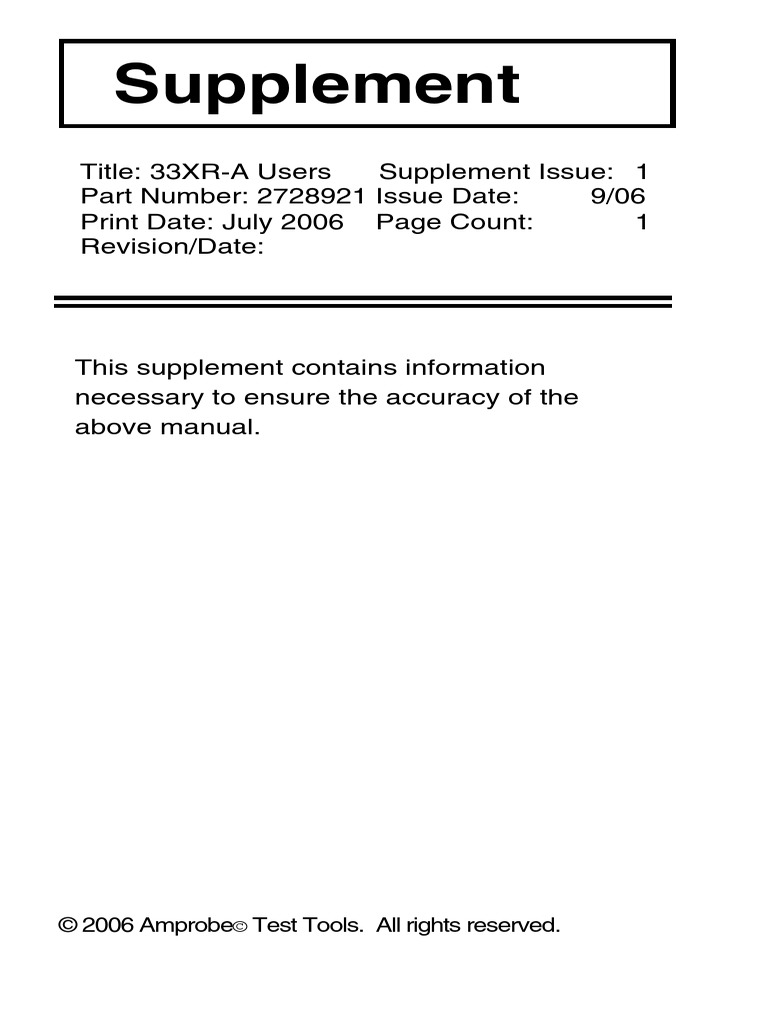 33XRA Manual Multimetro Ampro | PDF | Capacitor | Power Supply