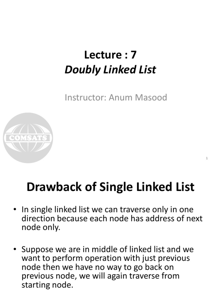 Doubly Linked List: A Comprehensive Guide to Traversing, Inserting, and Deleting Nodes in a ...