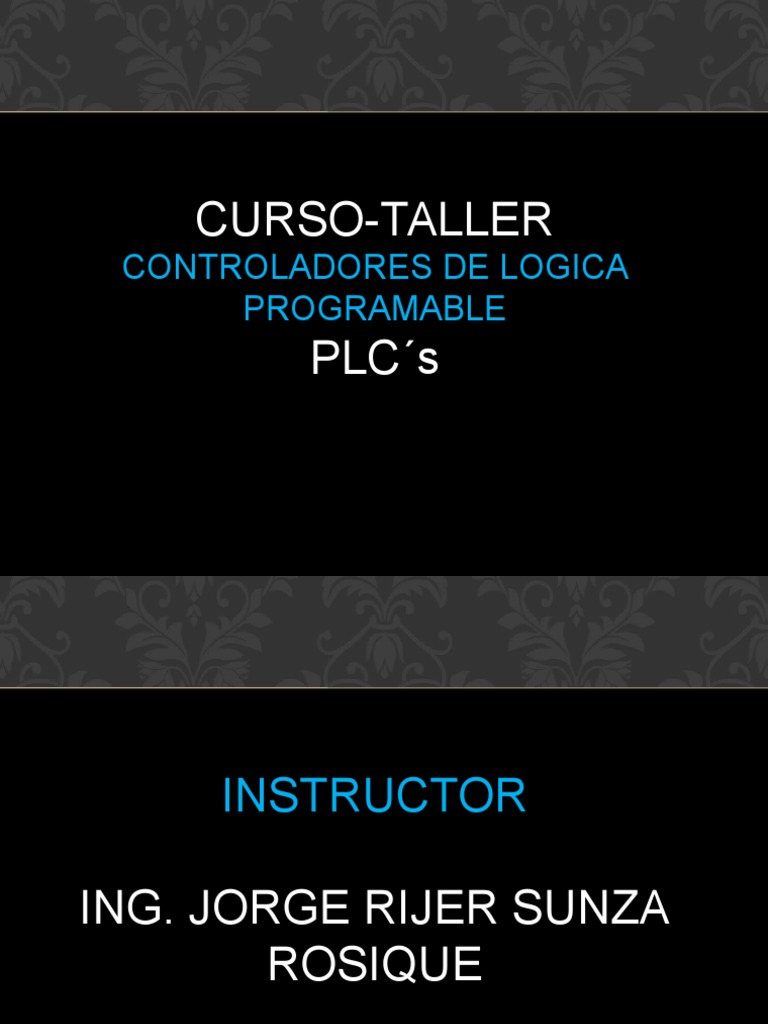 Diapositivas PLC | PDF | Controlador lógico programable | Poco