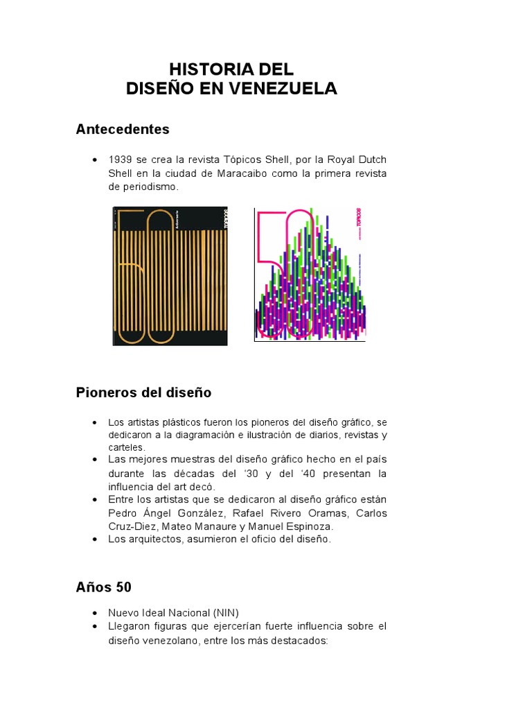 HISTORIA DEL DISEÑO EN VENEZUELA | Venezuela | Diseño gráfico