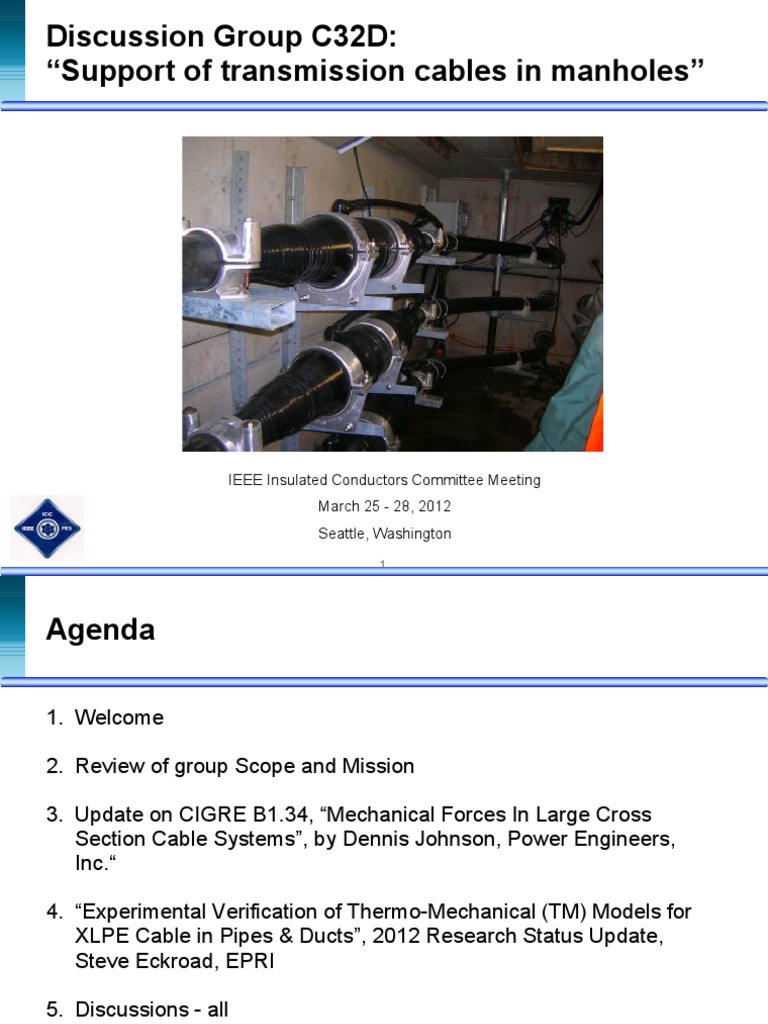 IEEE Insulated Conductors Committee Meeting March 25 - 28, 2012 Seattle ...