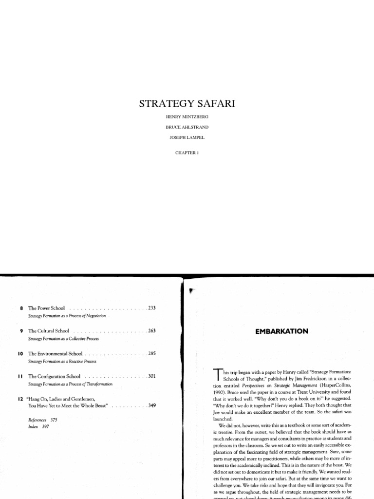 Strategy Safari | PDF