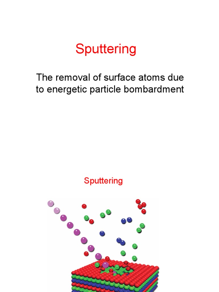Sputtering.ppt | Sputtering | Physical Universe