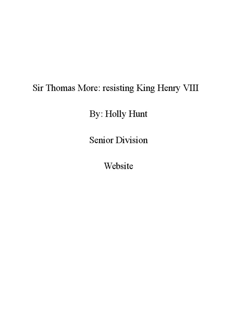 NHD Process Paper | PDF