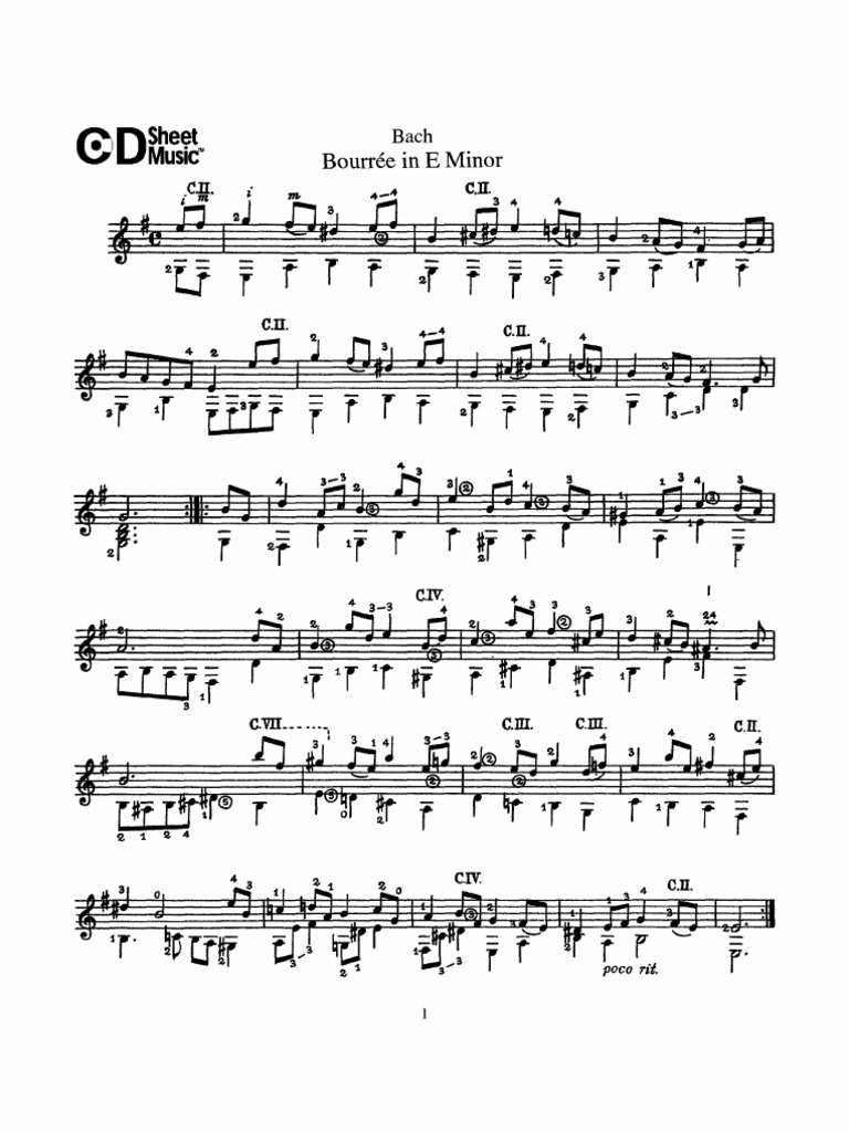 Bach Guitar Pieces | PDF