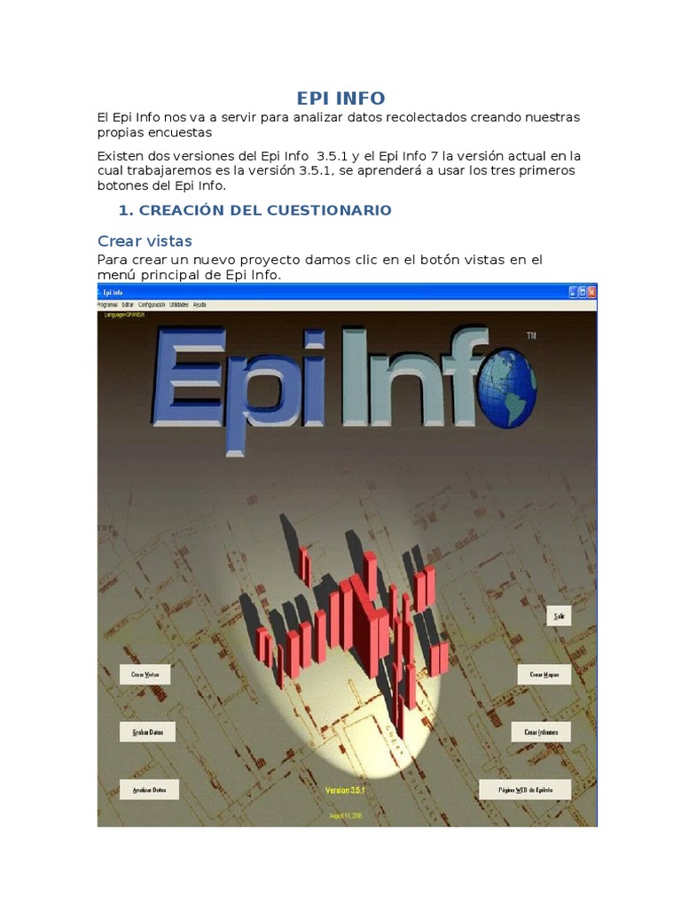 Introducción a Epi Info 7 y su uso | PDF | Histograma | Archivo de ...