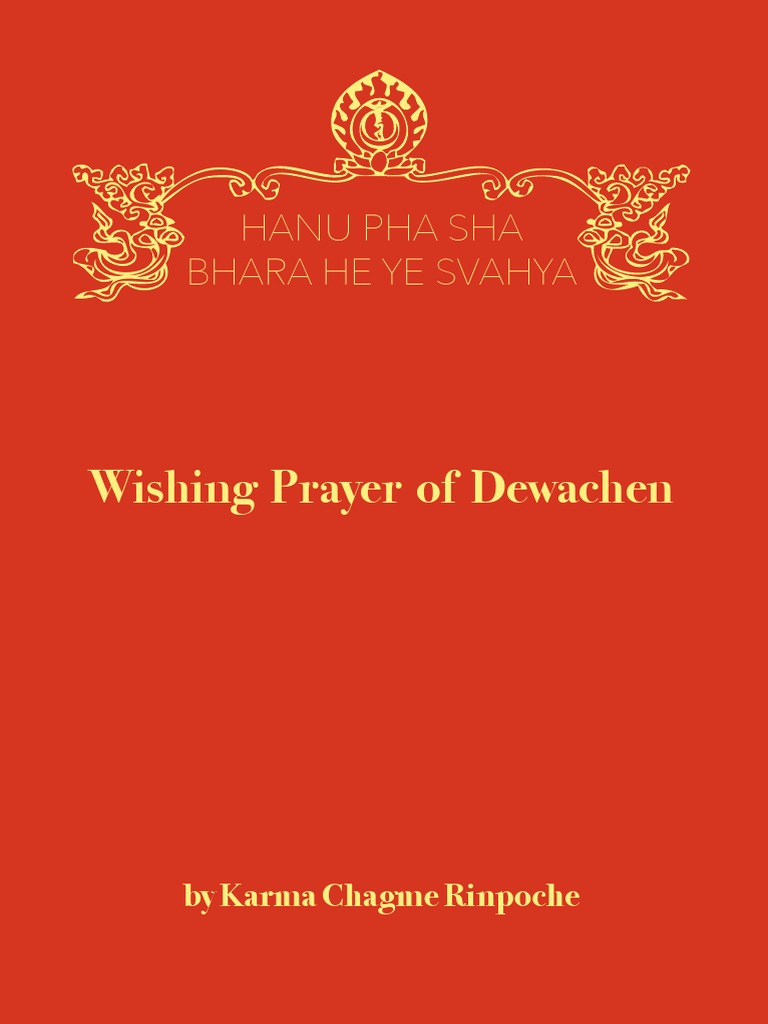 Dewachen Wishing Prayer Karma Chagme R Booklet-2 | PDF | Buddhahood ...