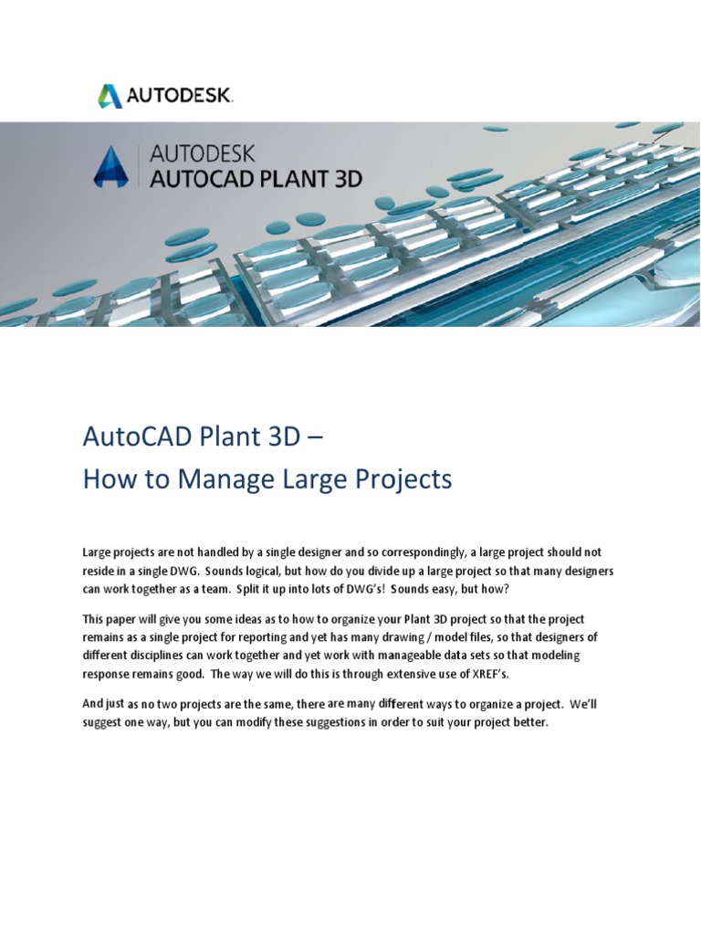 AutoCAD Plant 3D Large Projects | PDF | Microsoft Sql Server | Databases