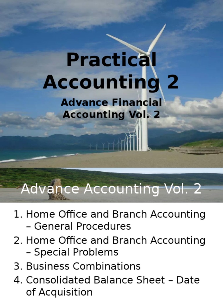 Practical Accounting 2 Vol 2 | PDF | Consolidation (Business ...