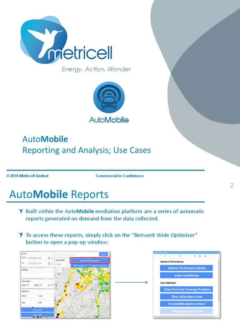 Metricell - AutoMobile - Reporting & Analysis Use Cases - September ...