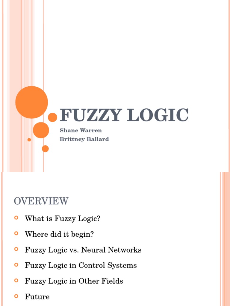 Fuzzy Logic: Shane Warren Brittney Ballard | Download Free PDF | Fuzzy ...