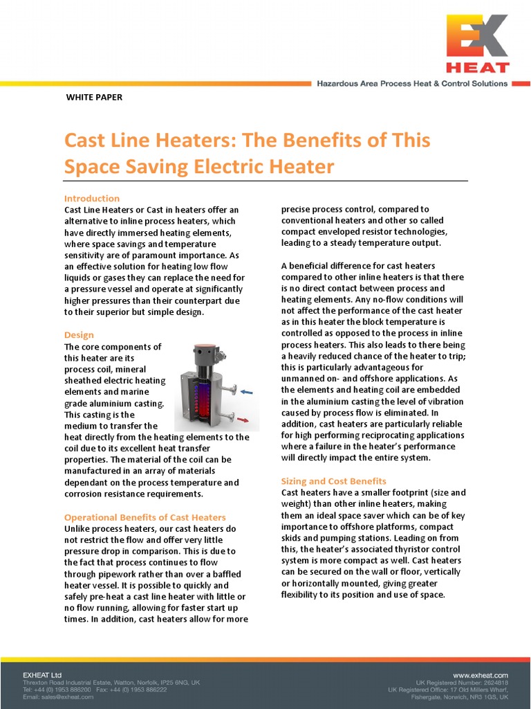 Cast Heater White Paper | PDF | Hvac | Electric Heating