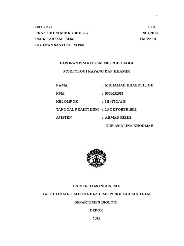 Morfologi Kapang Dan Khamir | PDF