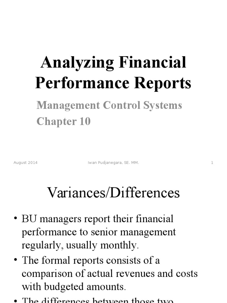 Analyzing Financial Performance Variances | PDF | Gross Margin | Inventory