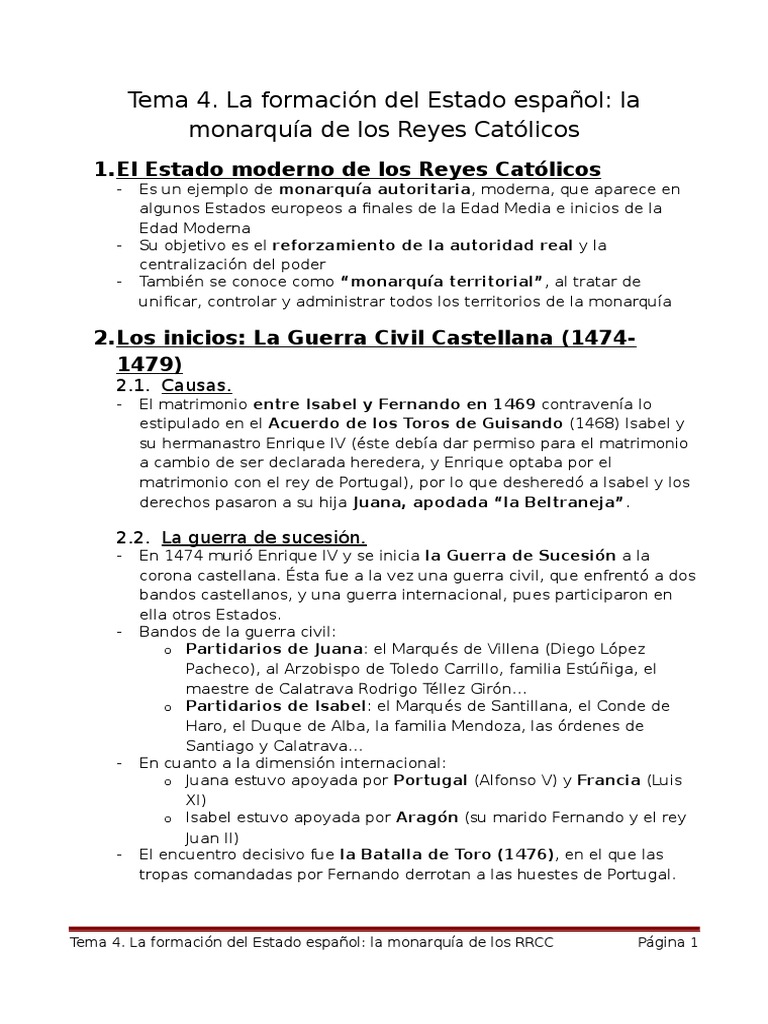 Tema 4.los RRCC | PDF | Cristobal colon | Inquisición española