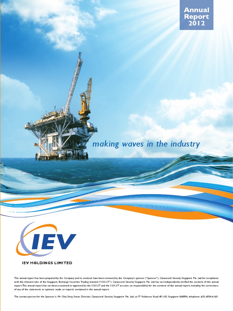 Making Waves in The Industry: Iev Holdings Limited | PDF | Liquefied ...