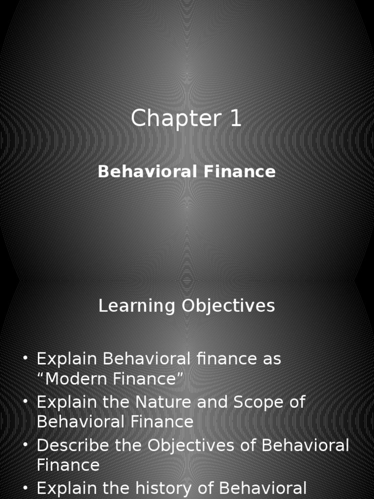Behavioral Finance | PDF | Behavioral Economics | Utility