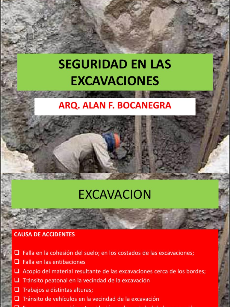 Seguridad En Las Excavaciones Excavación Arqueología Planificación