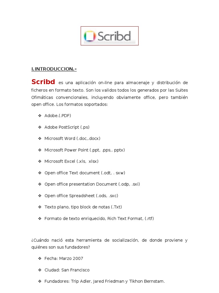 Manual de Scribd | PDF | Scribd | Youtube
