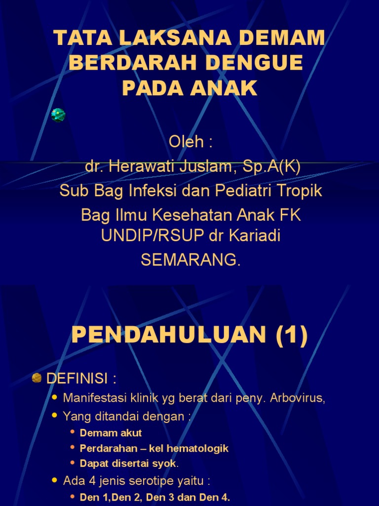 Tatalaksana DBD Pada Anak | PDF