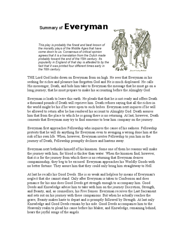 Summary of Everyman | Download Free PDF | Religious Behaviour And ...