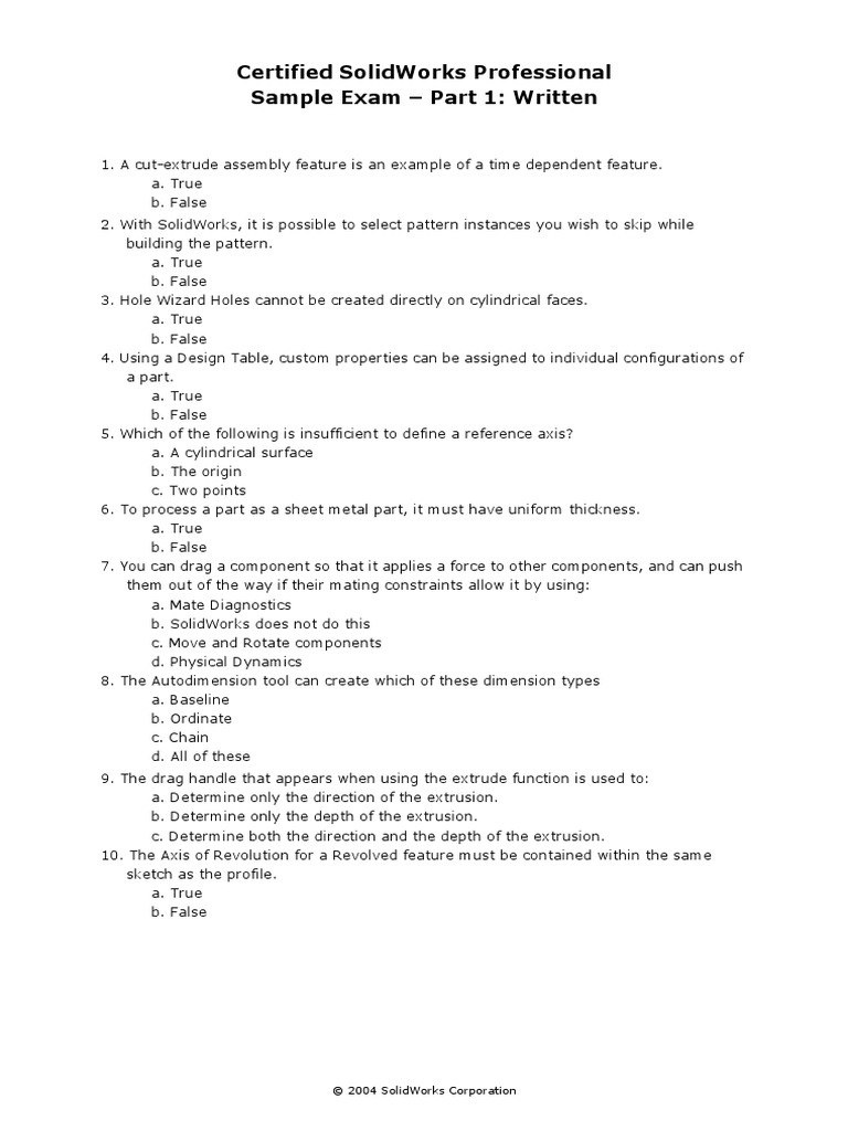 CSWP Sample Exam | PDF