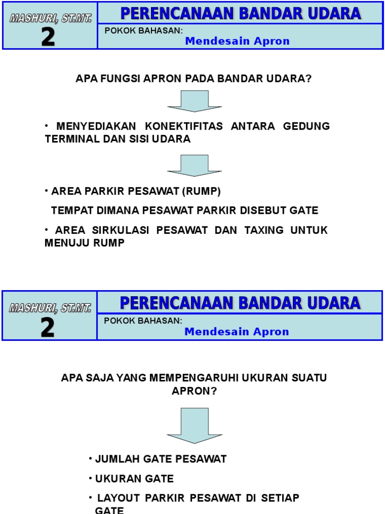 Apron Bandara | PDF | Teknologi & Rekayasa