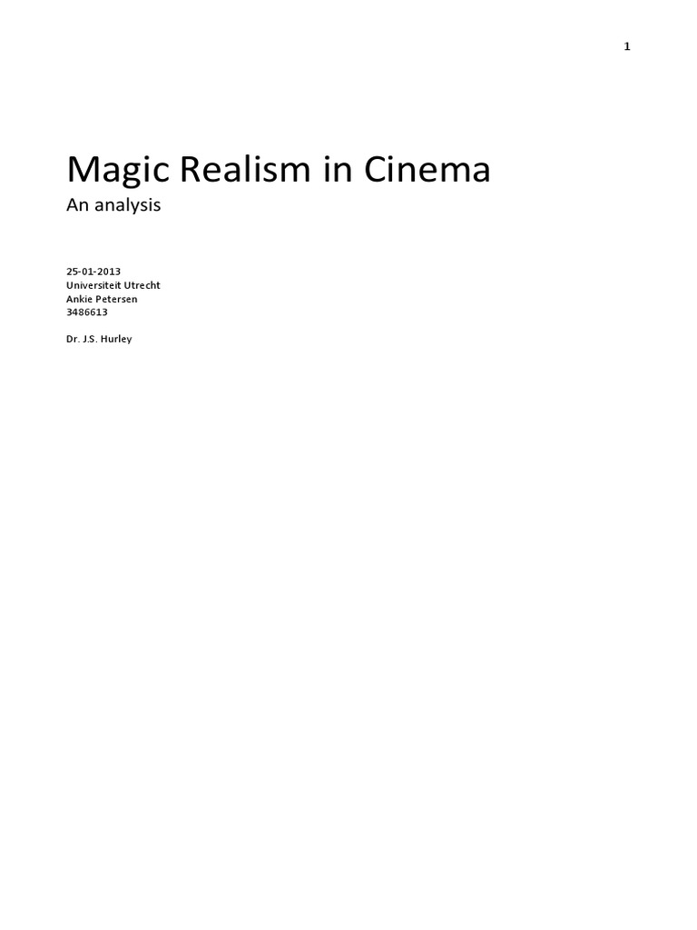 Magic Realism in Cinema Thesis | PDF | Realism (Arts) | Reality