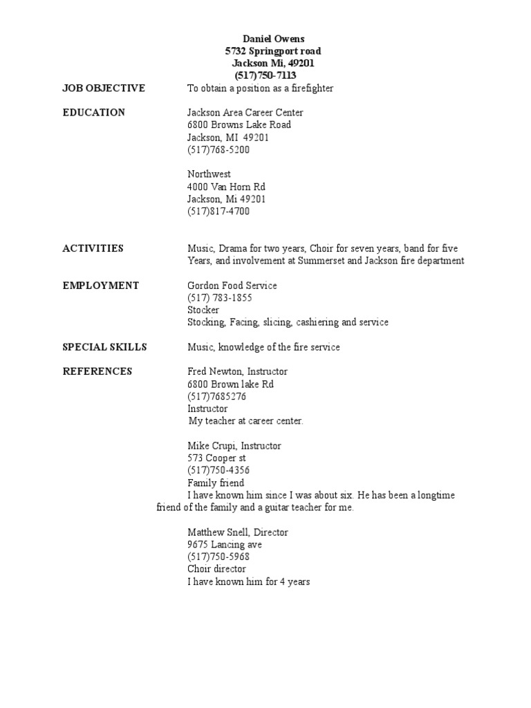 Resume Final | PDF