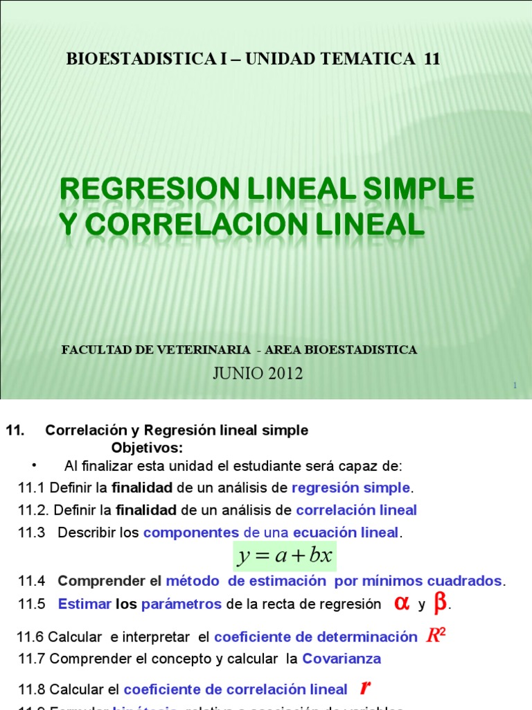 Regresion Lineal | PDF | Correlación y dependencia | Análisis de regresión
