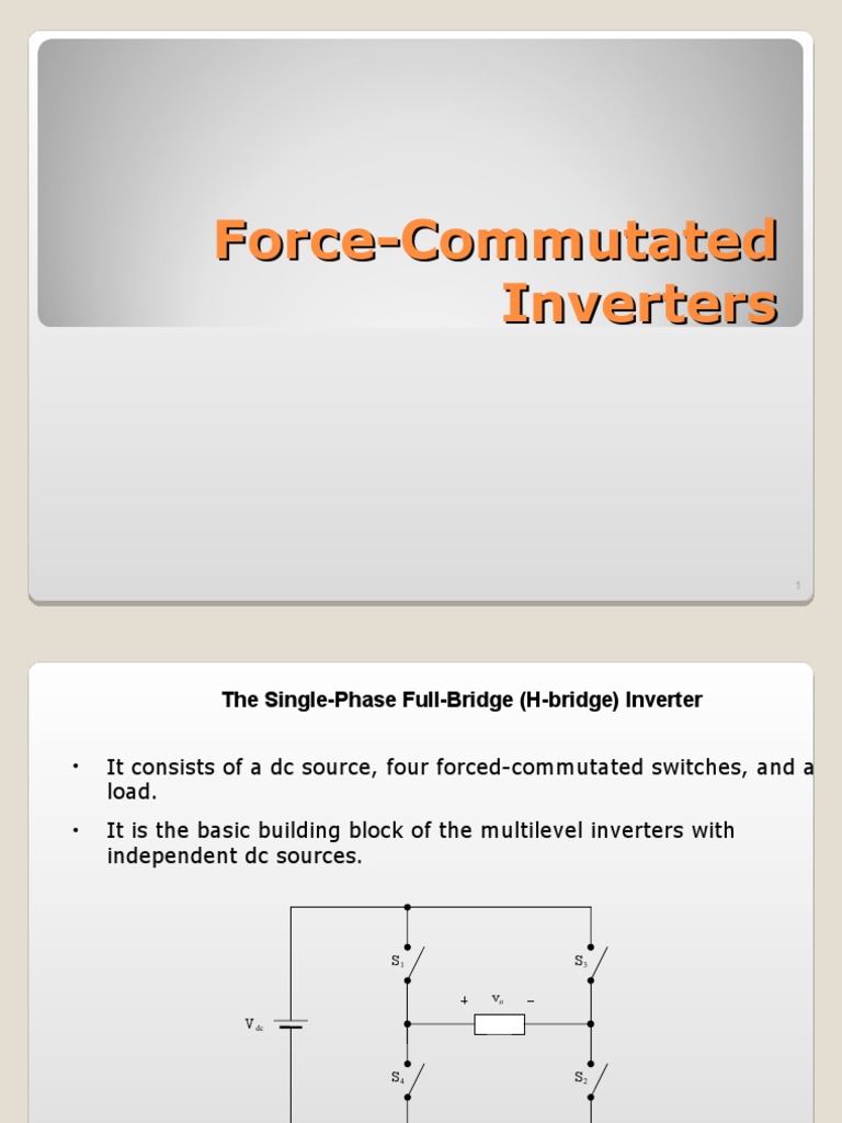 Force-Commutated Inverter Overview | PDF | Power Inverter | Power ...