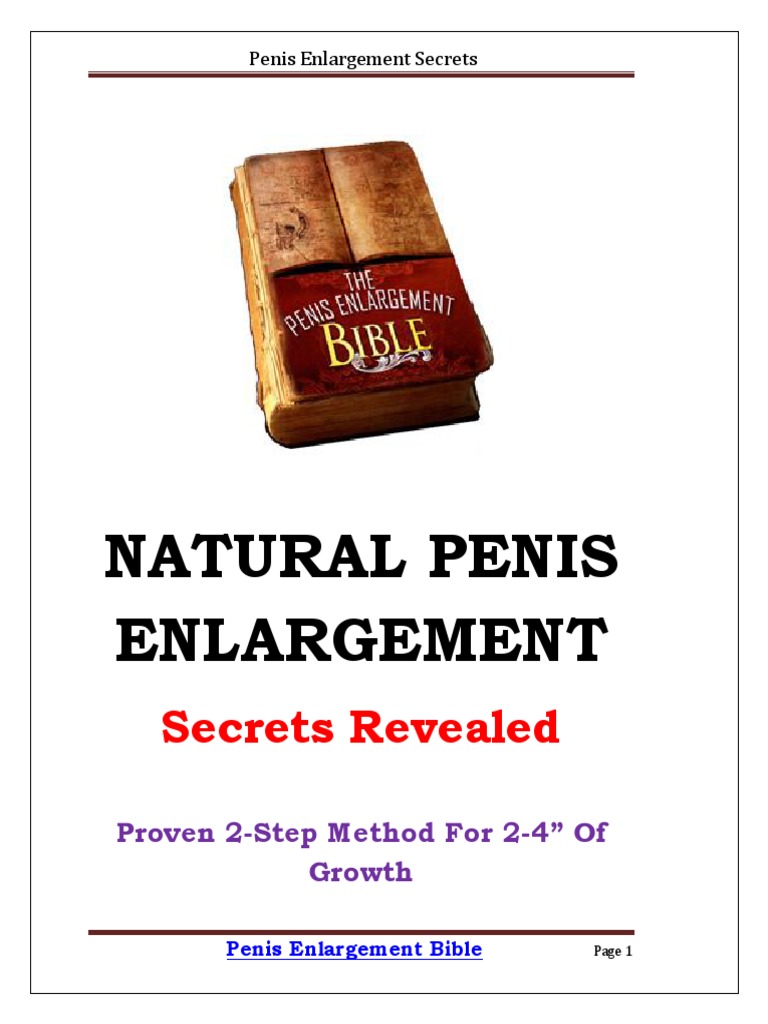 Natural Penis Enlargement Secrets Pdf Penis Orgasm