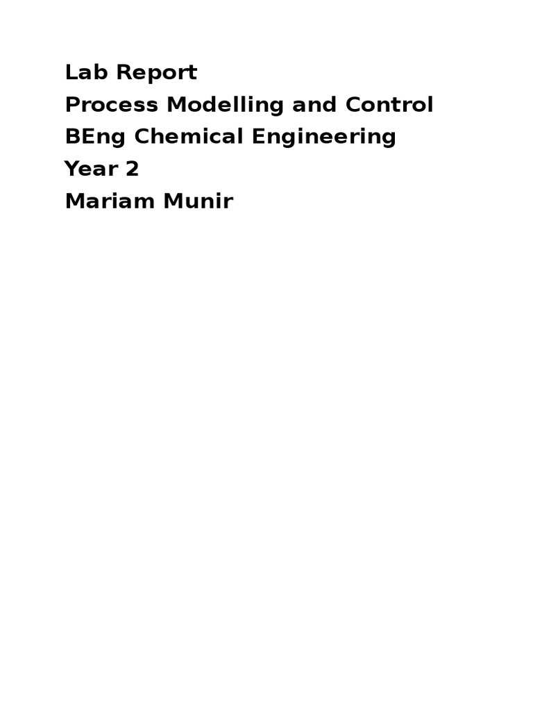 Control Lab Report | PDF | Vacuum Tube | Pump