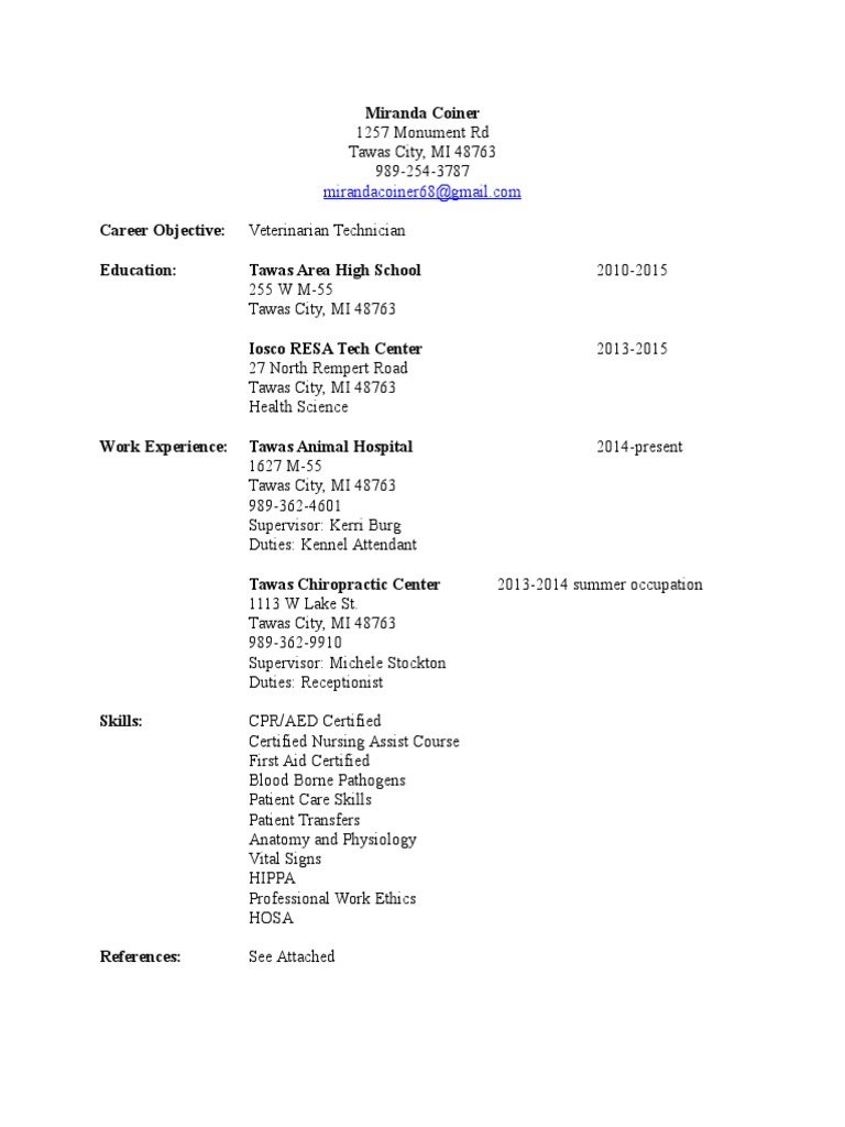 Resume Rough Draft | PDF