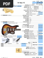 Fender Jazz Bass Templates | PDF | Bass Guitar | Chordophones