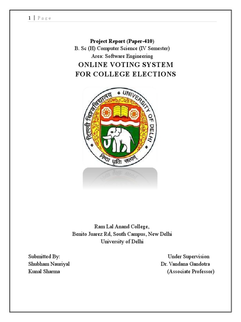 Online Voting System | Download Free PDF | Software Development Process ...