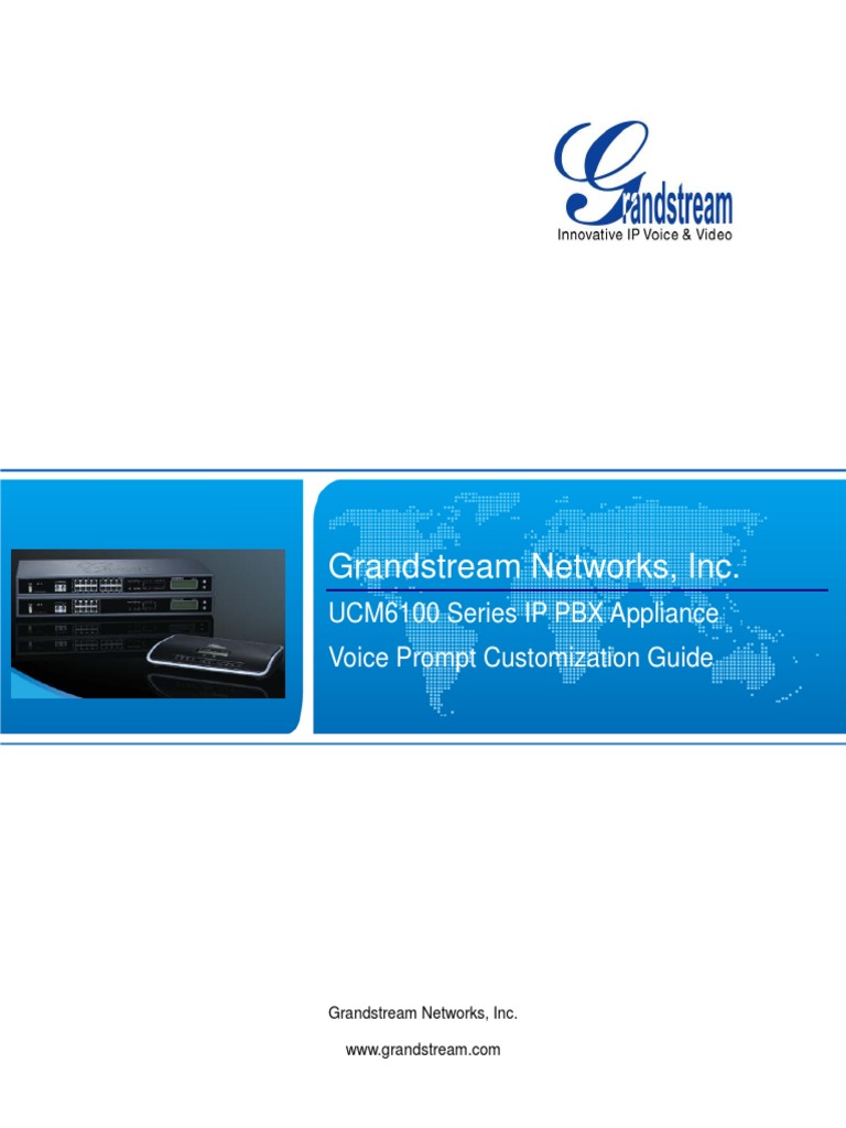 UCM61xx Voice Prompt Customization Guide | PDF | Computer File | Command Line Interface